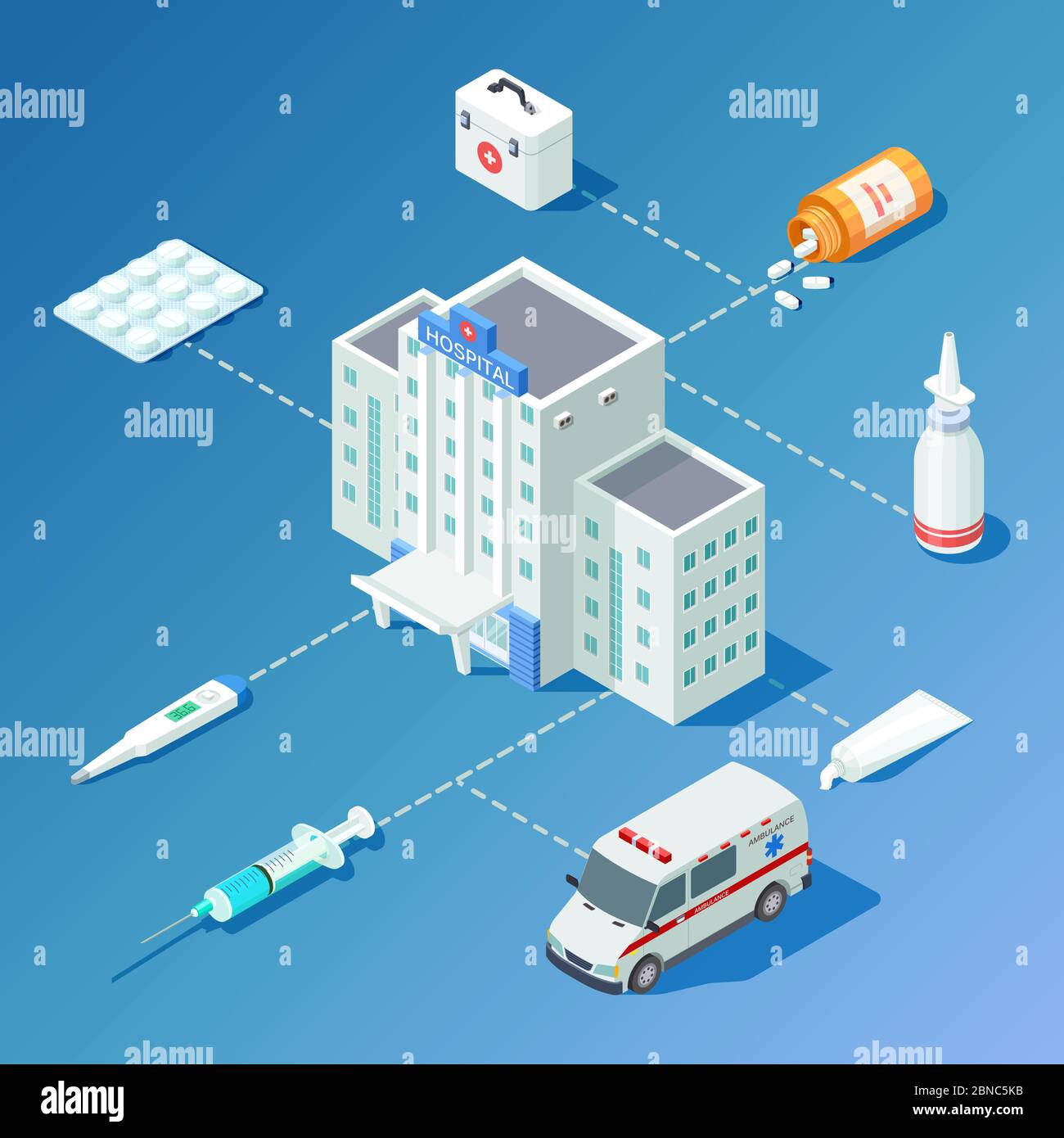 Hospital map Stock Vector Images - Alamy