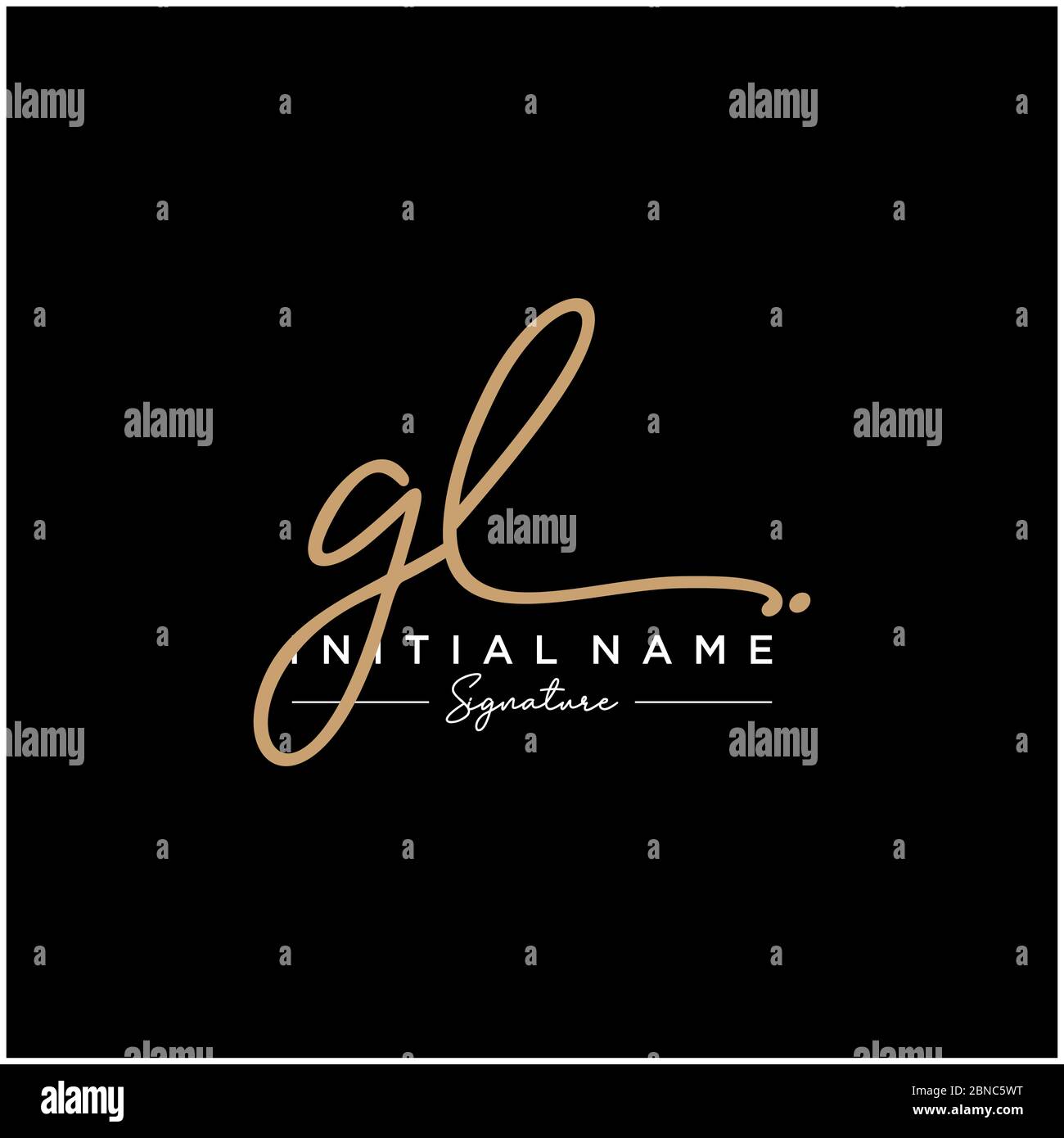 Gl signature Stock Vector Images - Alamy