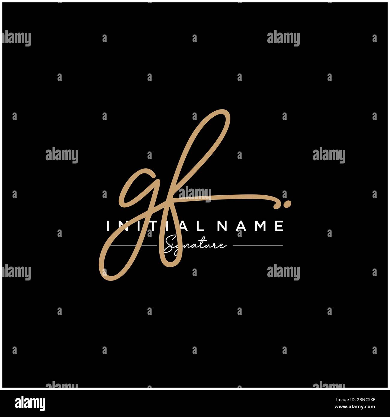 Gf logo design Stock Vector Images - Alamy