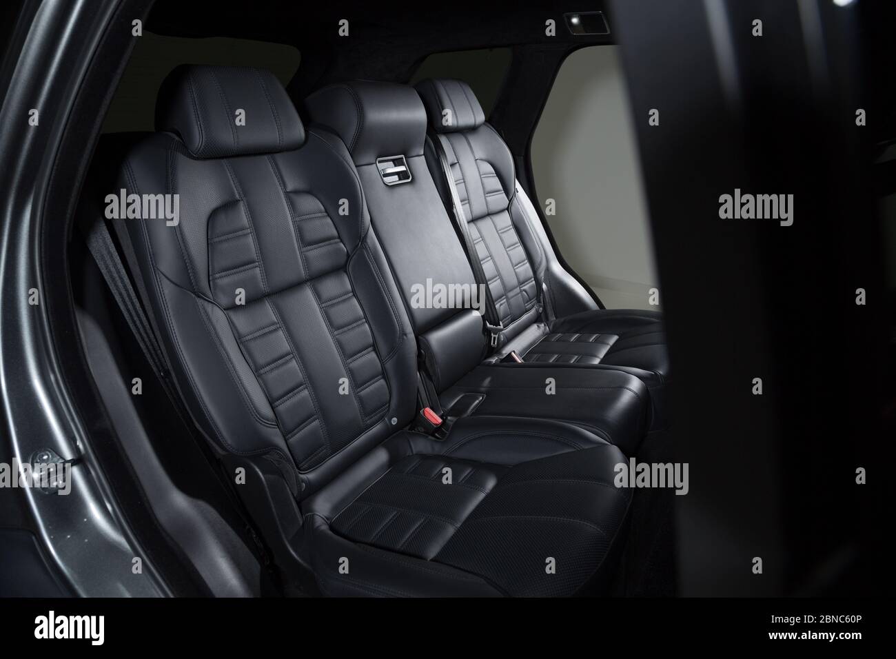 Black interior details of a modern luxury car Stock Photo - Alamy