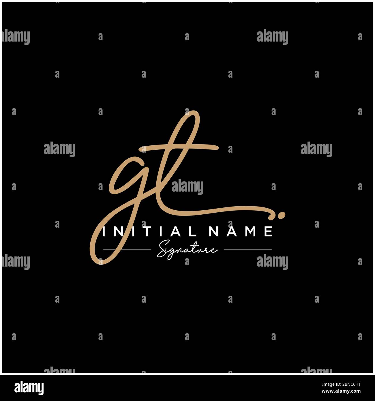 Initial gt logo hi-res stock photography and images - Alamy