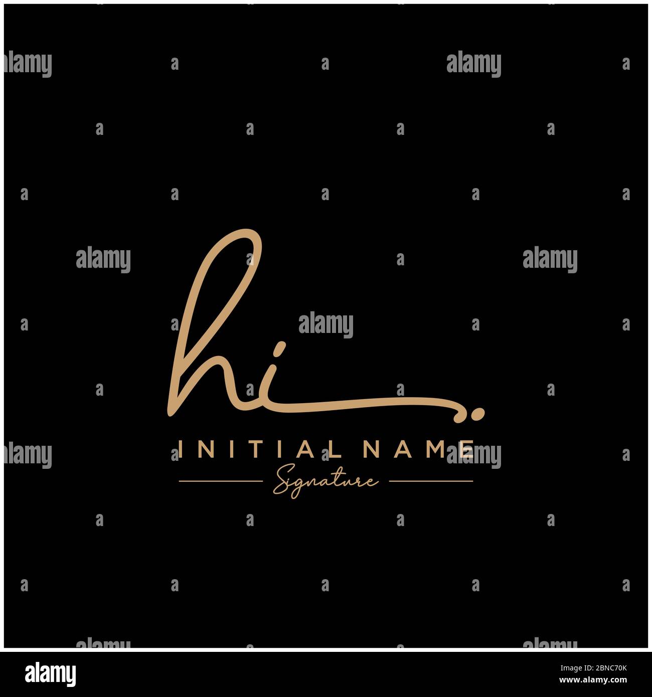 Letter Hi Logo Cut Out Stock Images & Pictures - Alamy