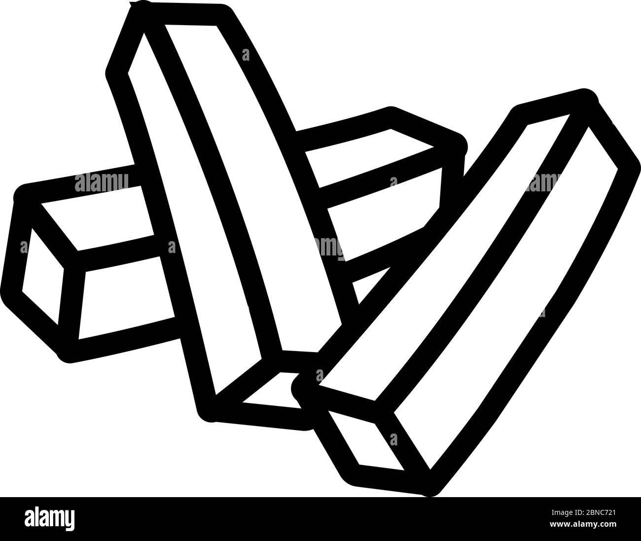 marmalade with hawthorn cubes icon vector outline illustration Stock ...