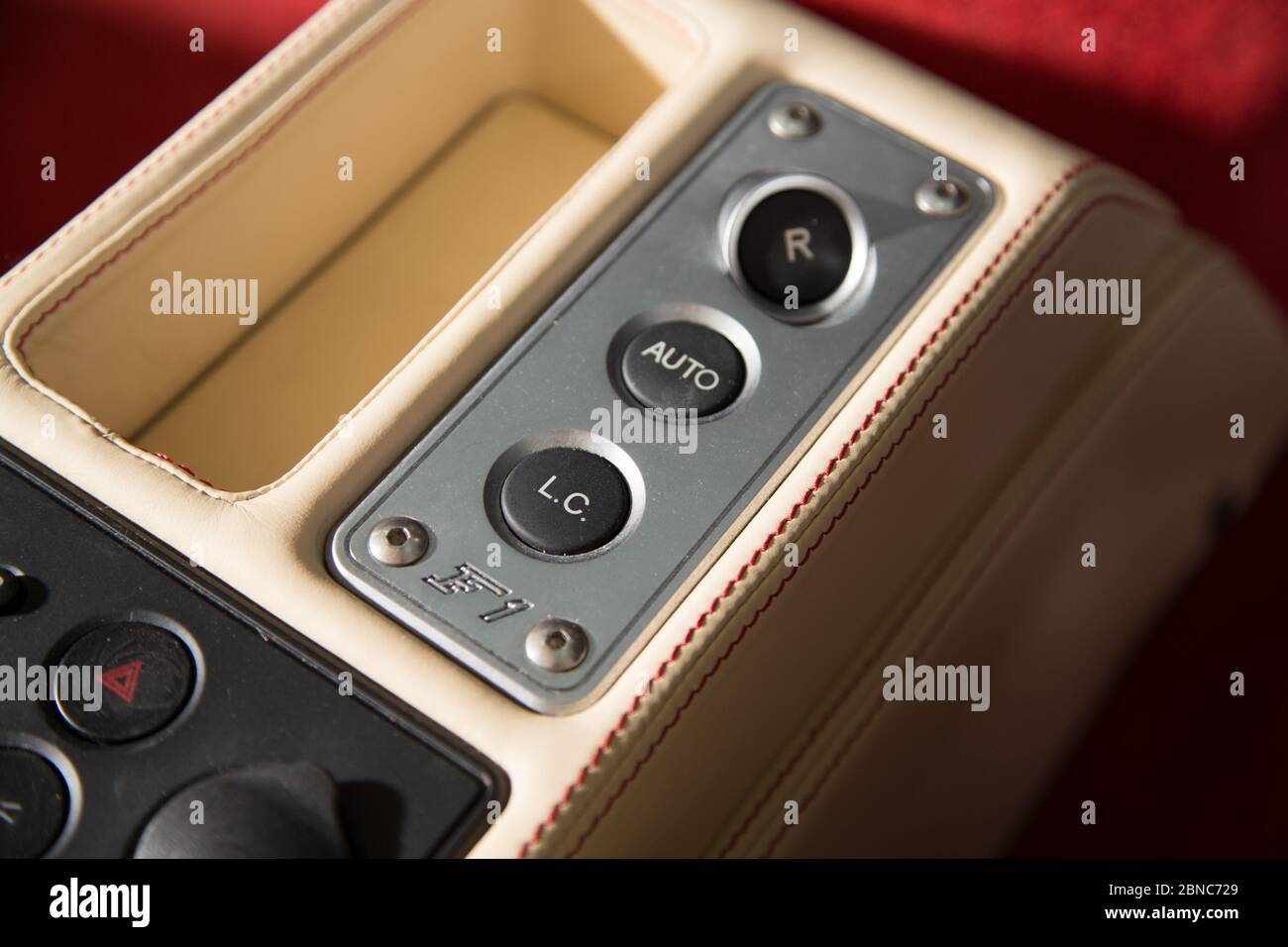 Closeup shot of buttons of the car interior Stock Photo - Alamy