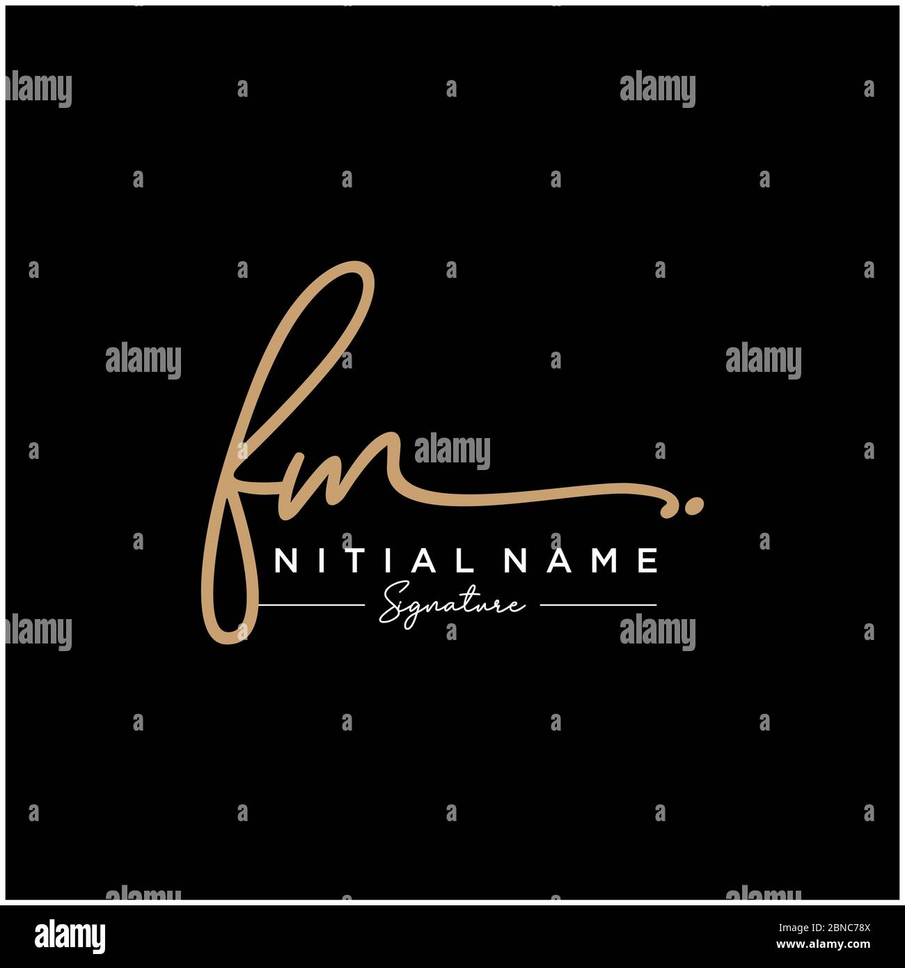 Fm letter logo hi-res stock photography and images - Alamy