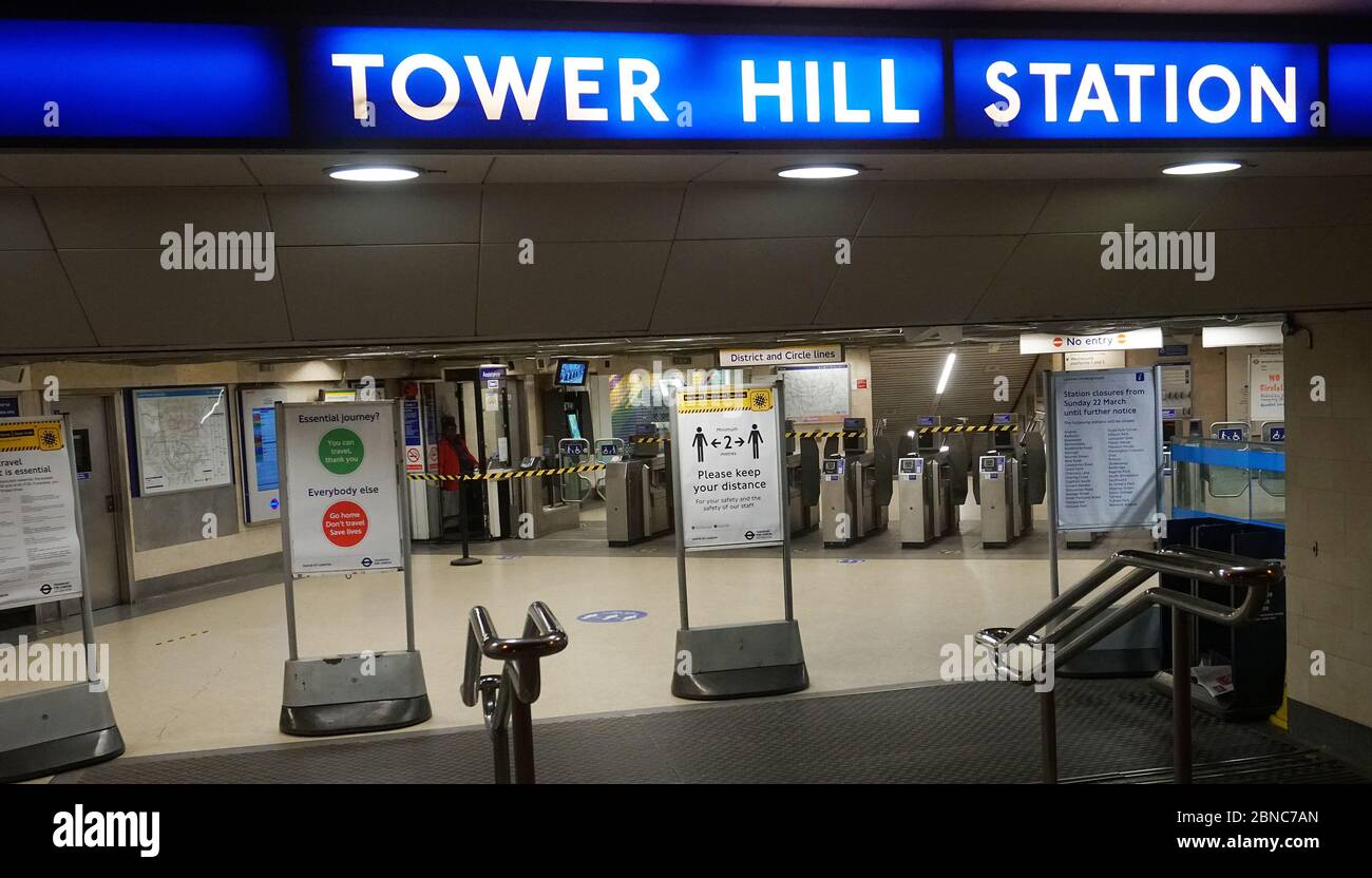 Tower hill underground station hi-res stock photography and images - Alamy