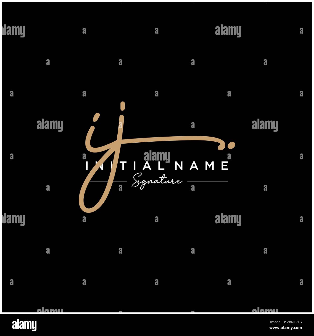 Ij initial Stock Vector Images - Alamy