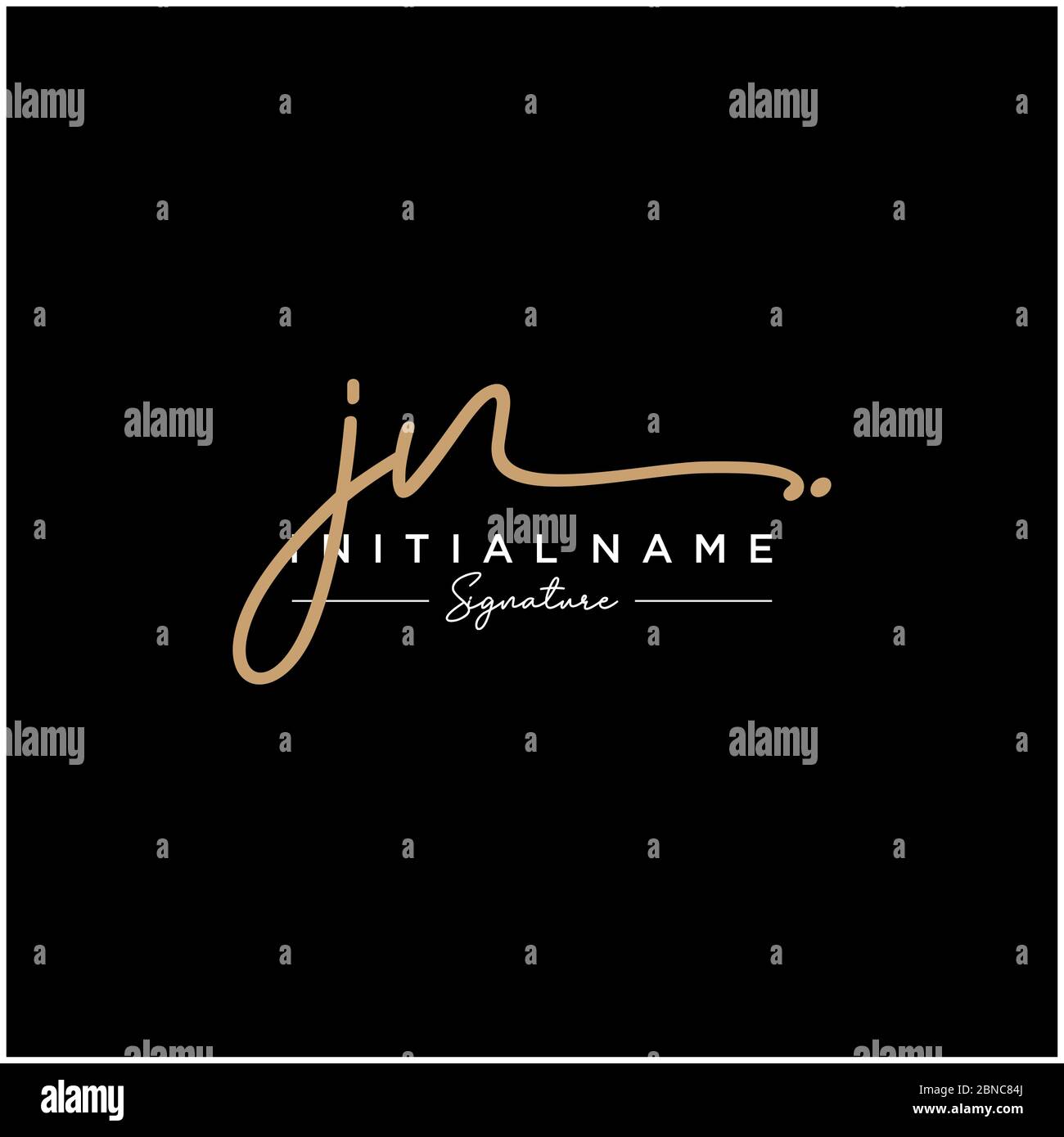 Jn letter Stock Vector Images - Alamy