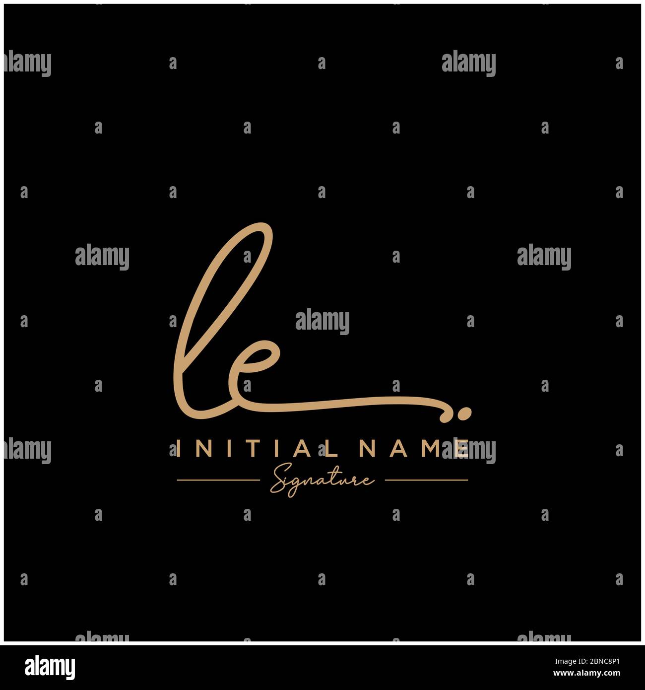 Letter le vector vectors hi-res stock photography and images - Alamy