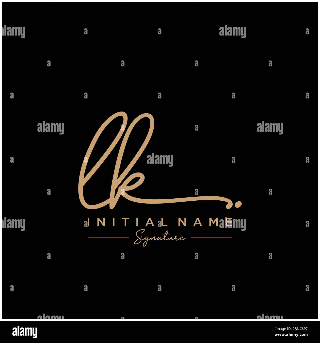 Letter lk logo hi-res stock photography and images - Alamy