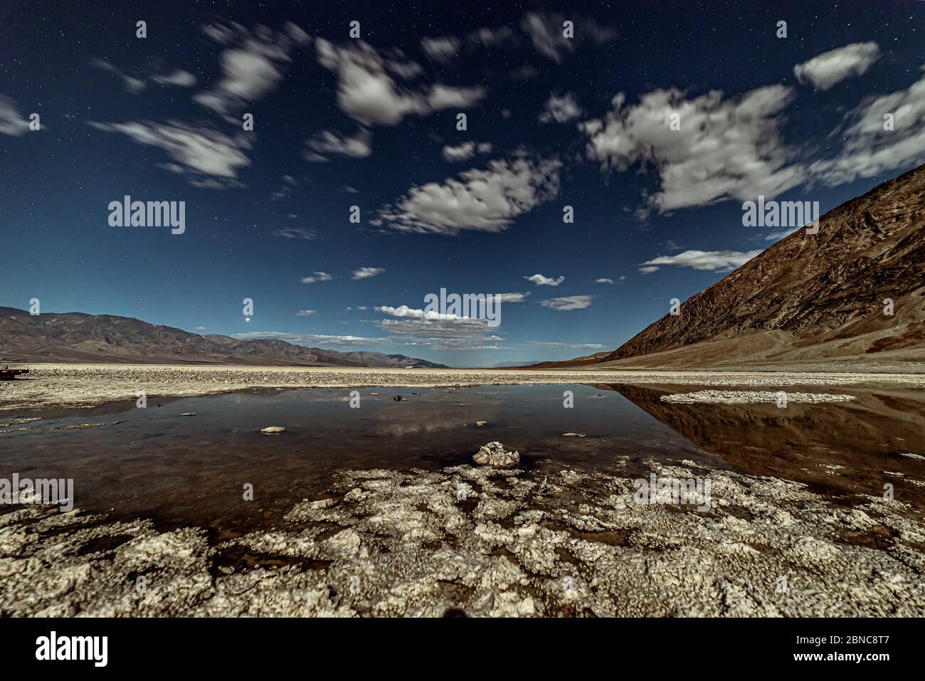 Beautiful scenery of the Badwater Basin, Death Valley, California Stock ...