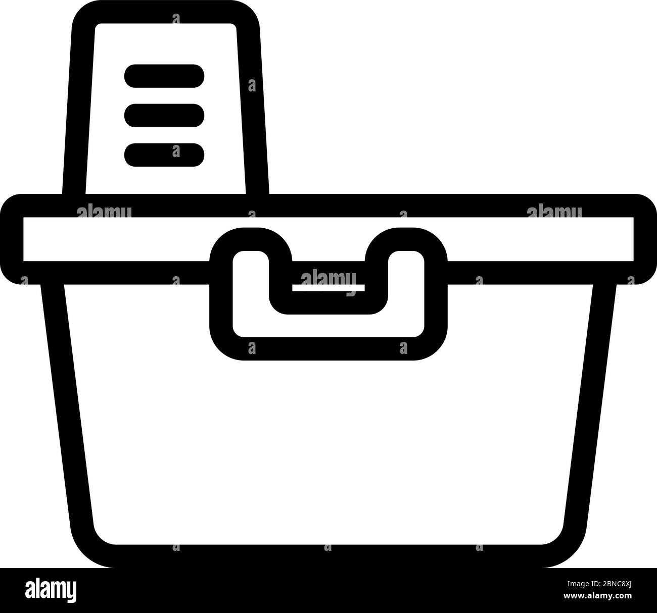 storage container icon vector outline illustration Stock Vector Image ...