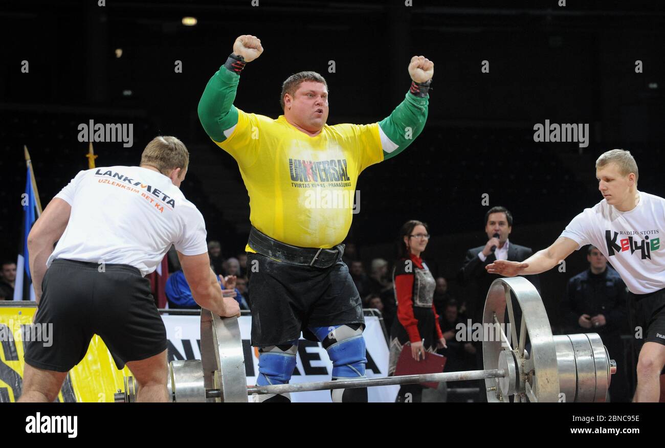 The Worlds Strongest Man title holder Zydrunas Savickas Stock Photo - Alamy