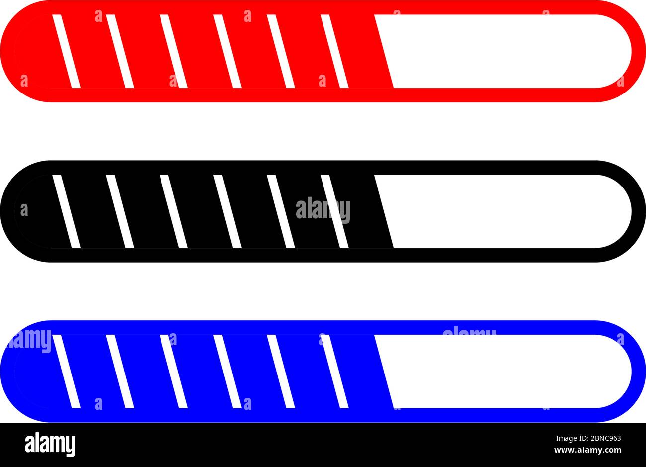 Loading bar update digital Cut Out Stock Images & Pictures - Alamy