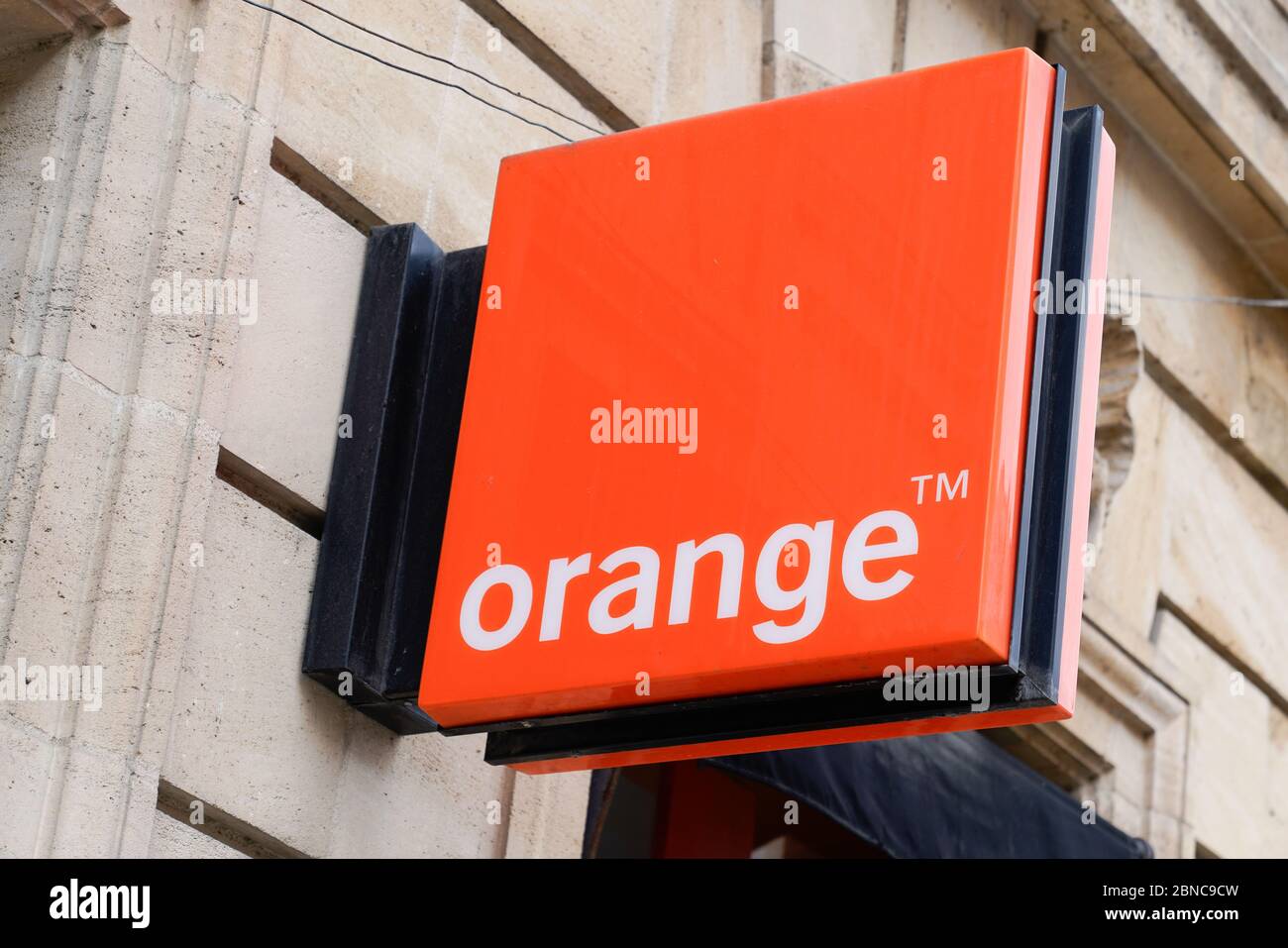 Logo orange telecommunications company logo sign hi-res stock ...