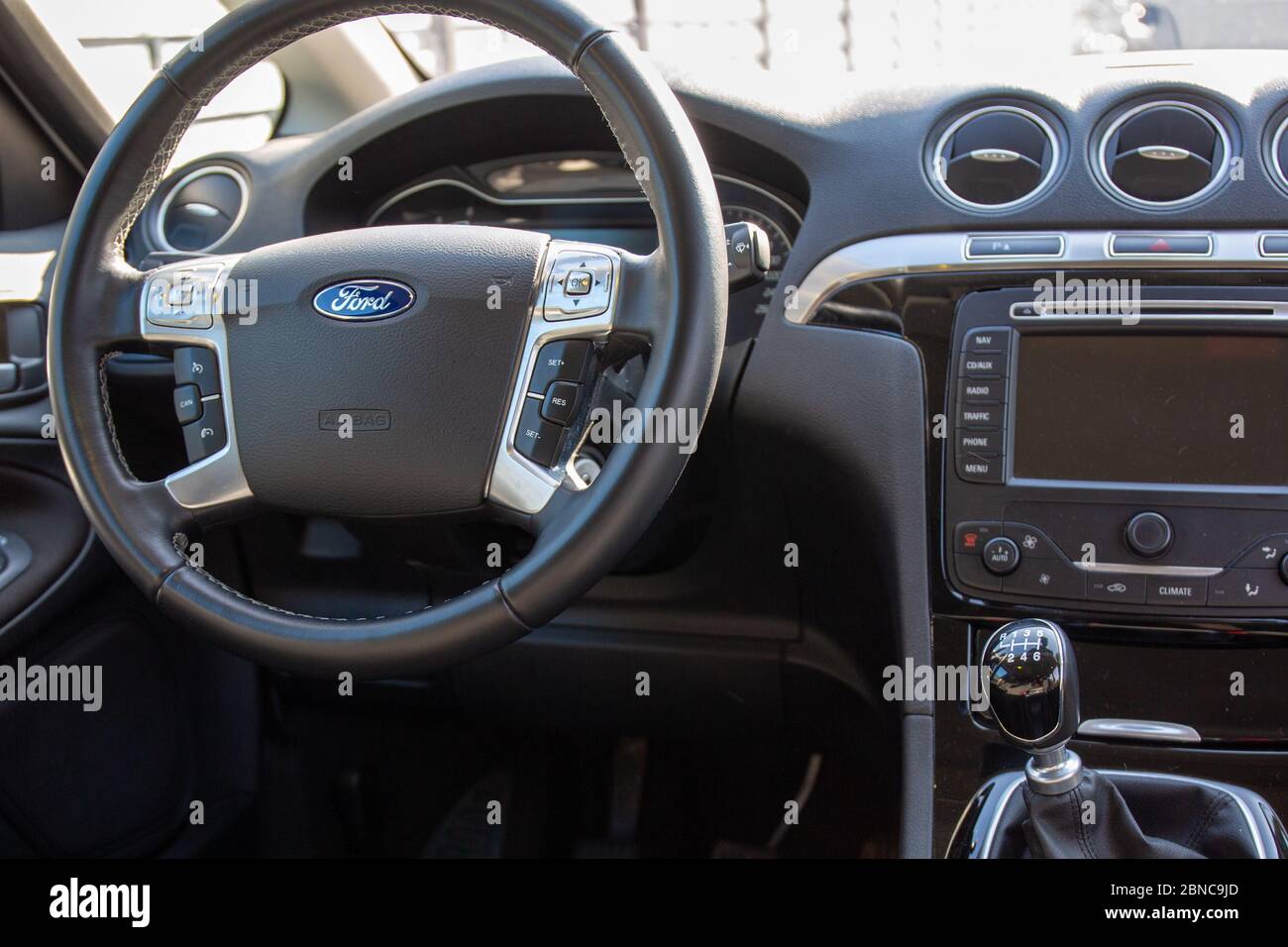 Bordeaux , Aquitaine / France - 05 05 2020 : ford s-max car interior ...