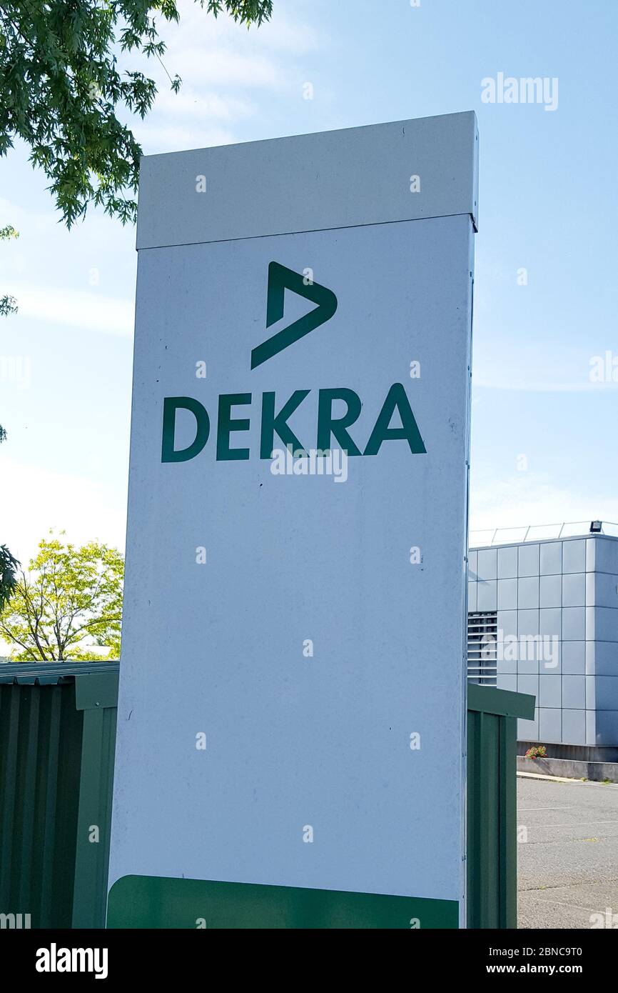 Bordeaux , Aquitaine / France - 05 10 2020 : DEKRA logo sign vehicle ...