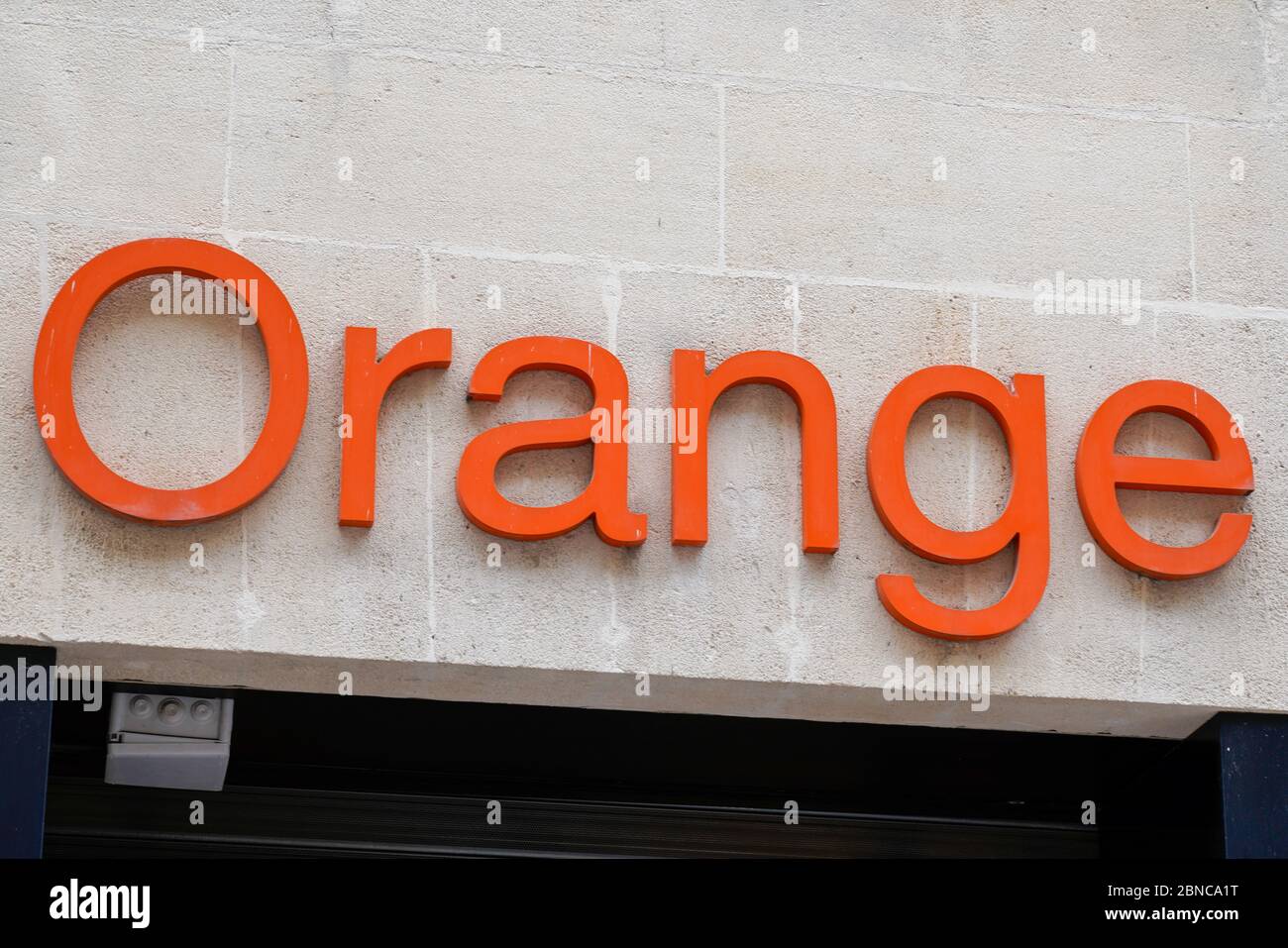Logo orange telecommunications company logo sign hi-res stock ...