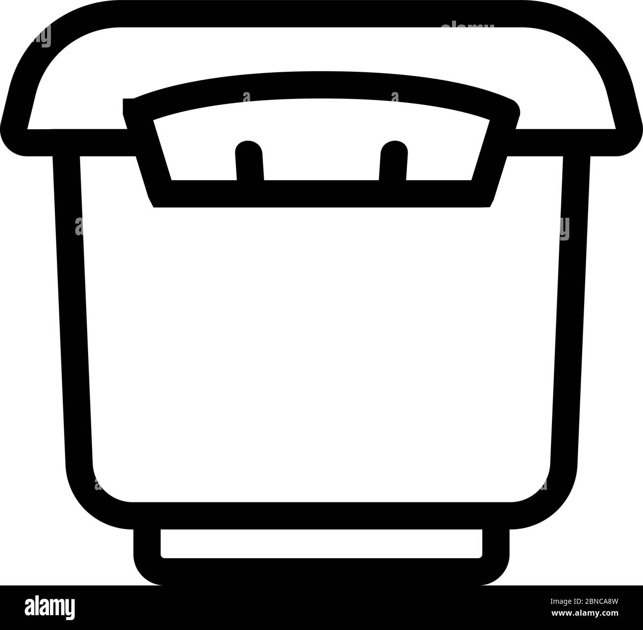 tightly closed storage container icon vector outline illustration Stock ...