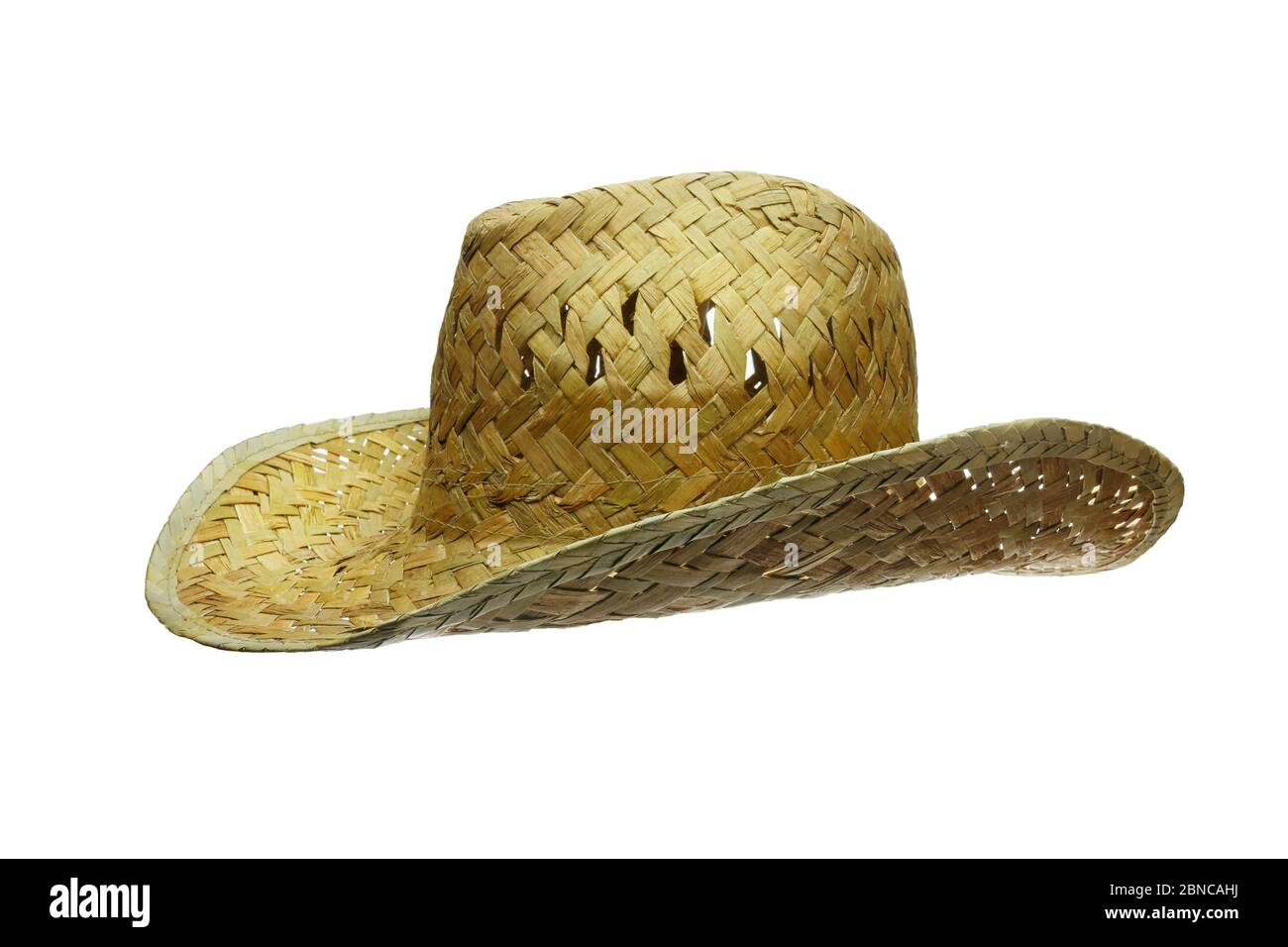 hat straw isolated on white side view Stock Photo - Alamy