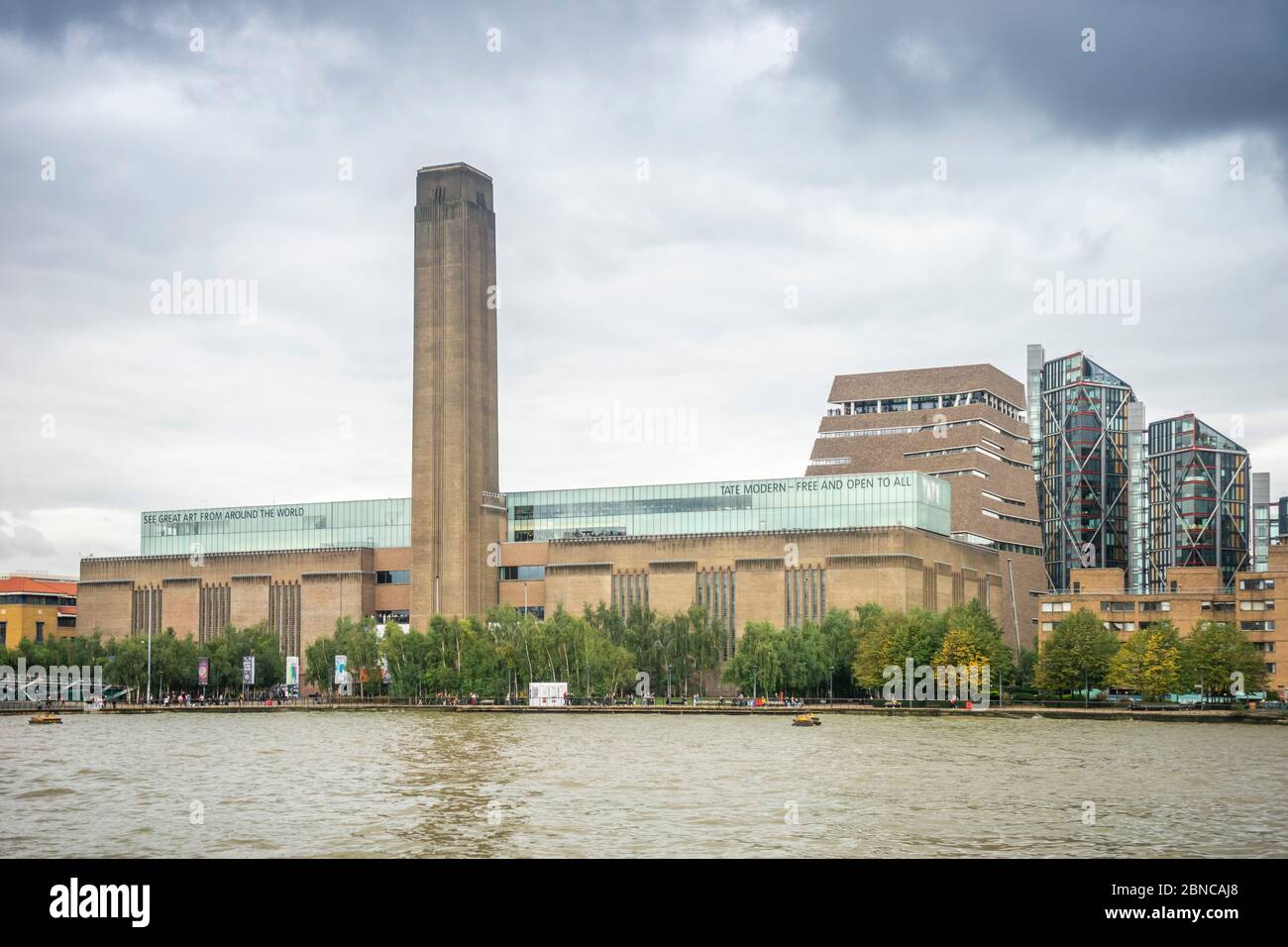 London, UK - September 30, 2019: Tate Modern Museum and Tate Modern ...