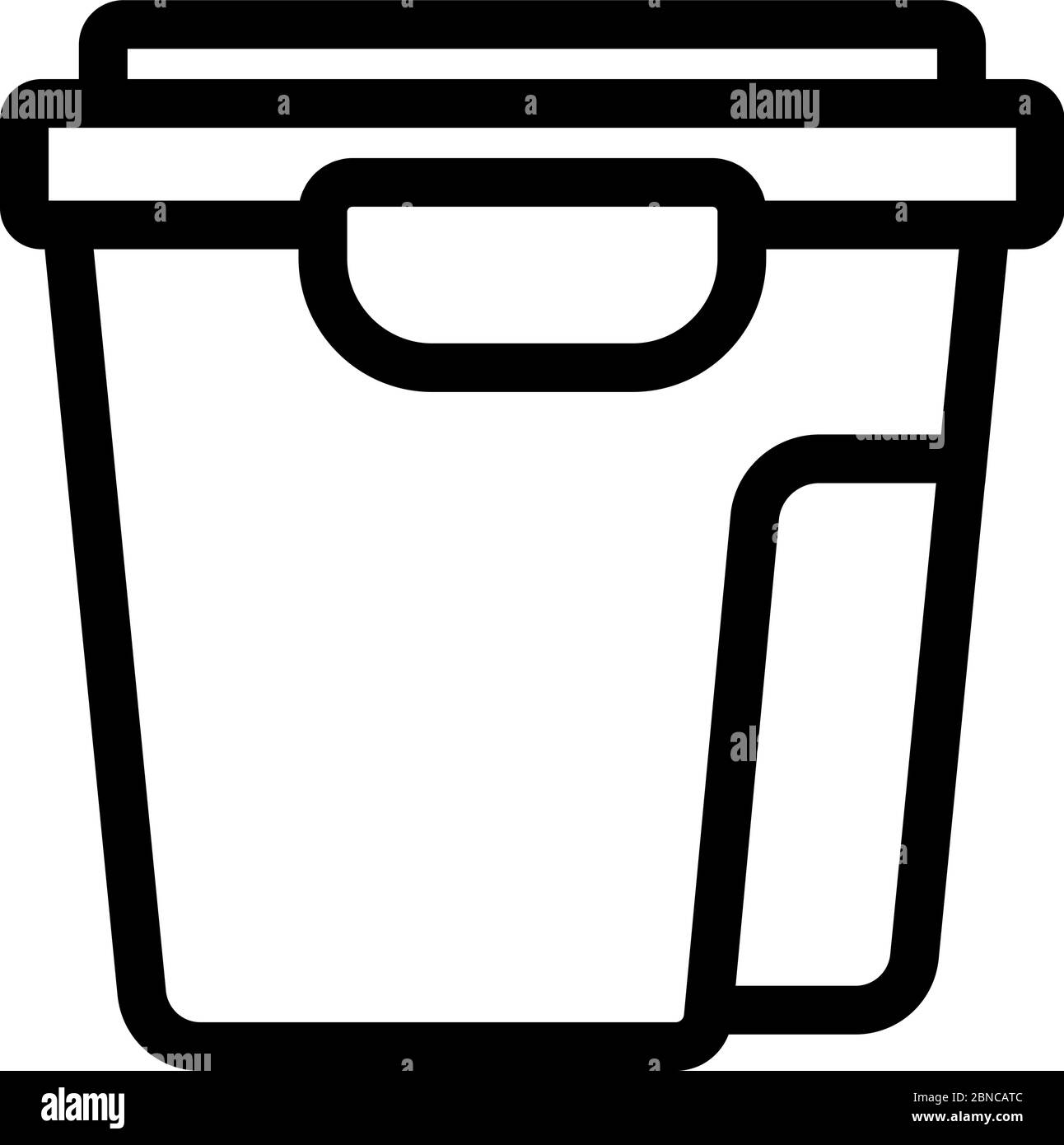 food container set icon vector outline illustration Stock Vector Image ...