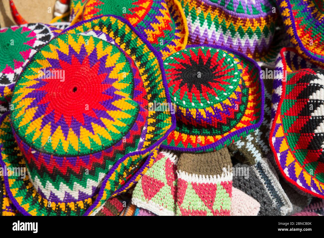 Handmade Hats, Nagaa Suhayi Gharb, Nubian Village, Aswan, Egypt Stock ...