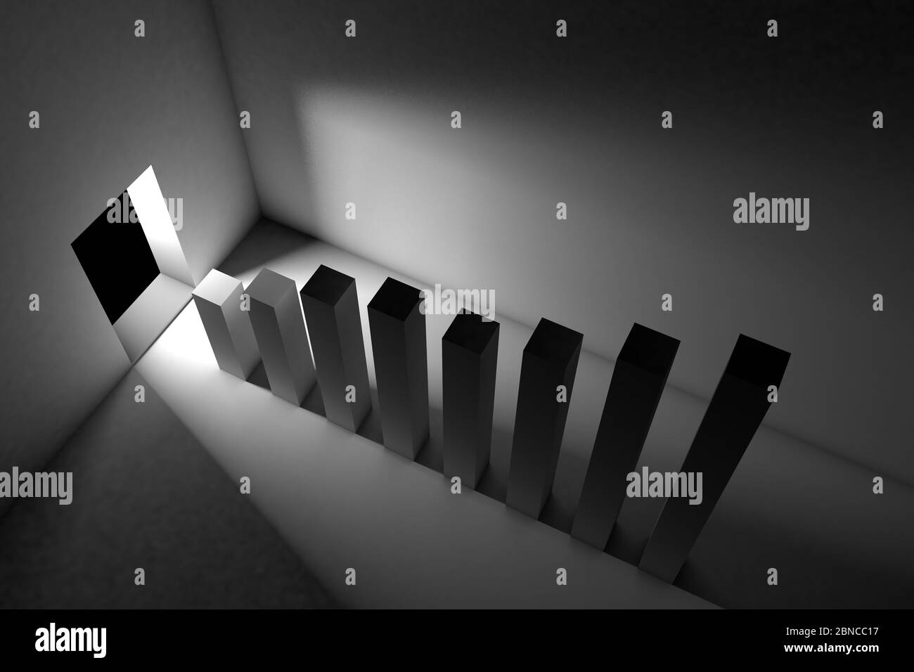 Business chart graph symbol Black and White Stock Photos & Images - Alamy