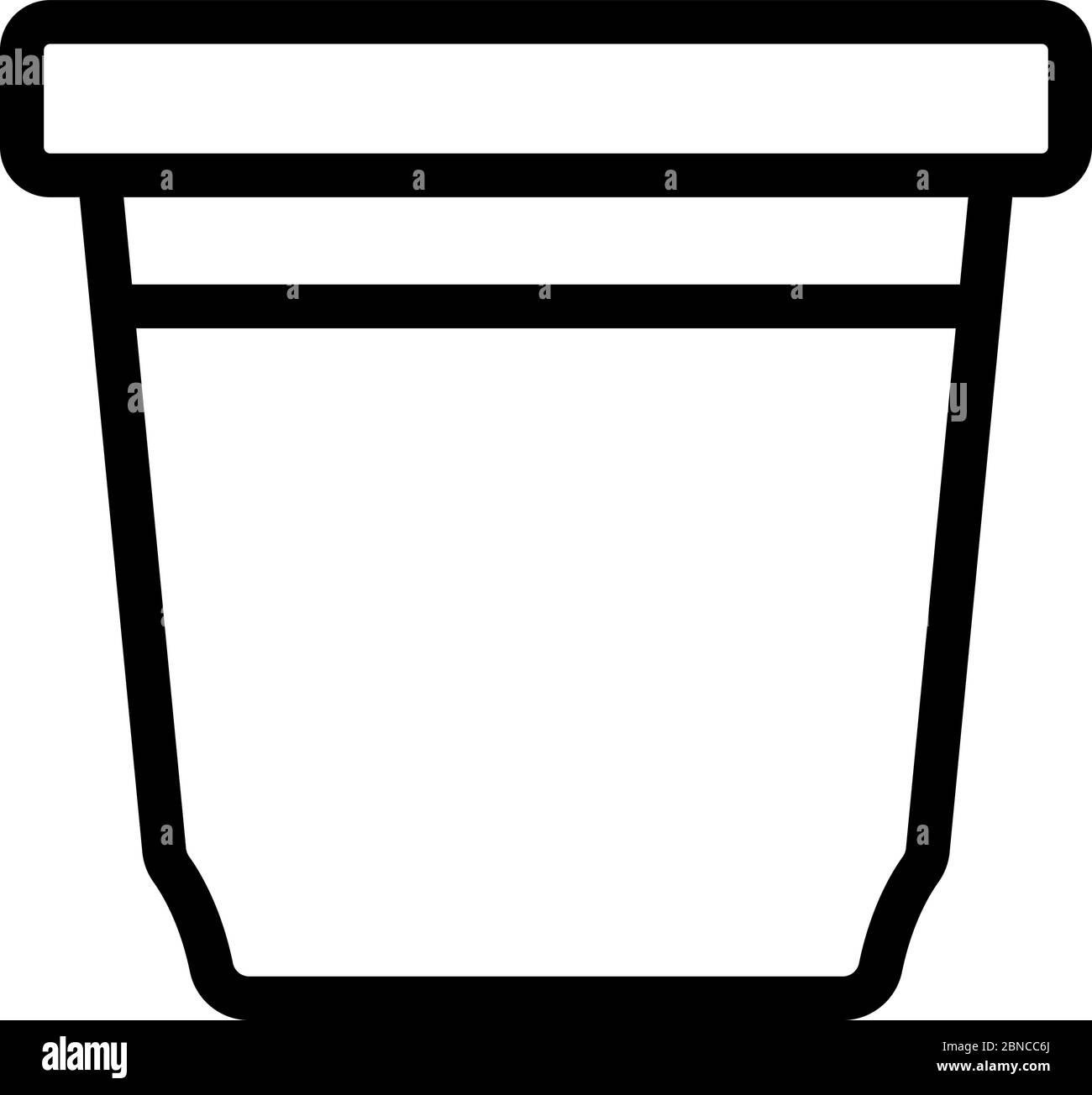 food container rectangular upright icon vector outline illustration ...