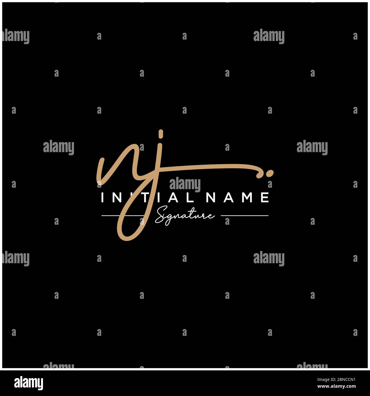 Nj signature Stock Vector Images - Alamy