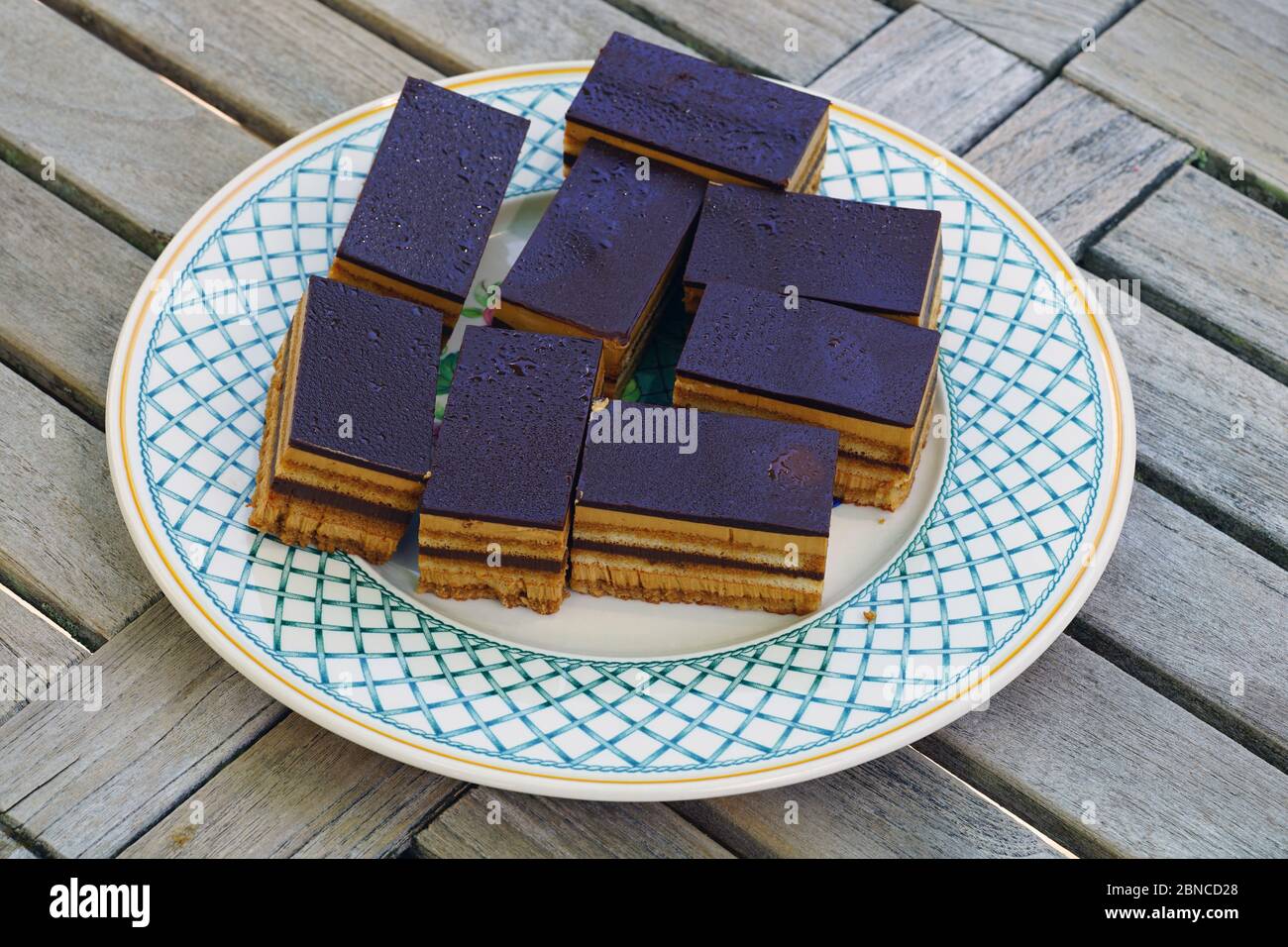 Chocolate opera cake hi-res stock photography and images - Alamy