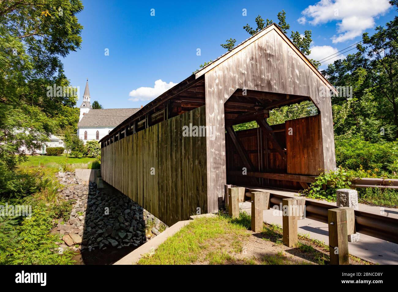 Burkeville Covered Bridge, Conway, Massachusetts covered bridge, built ...