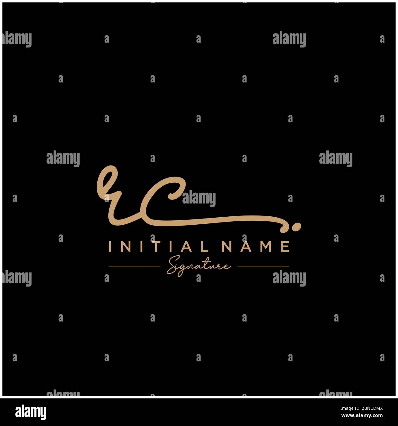 Letter rc vector vectors hi-res stock photography and images - Alamy