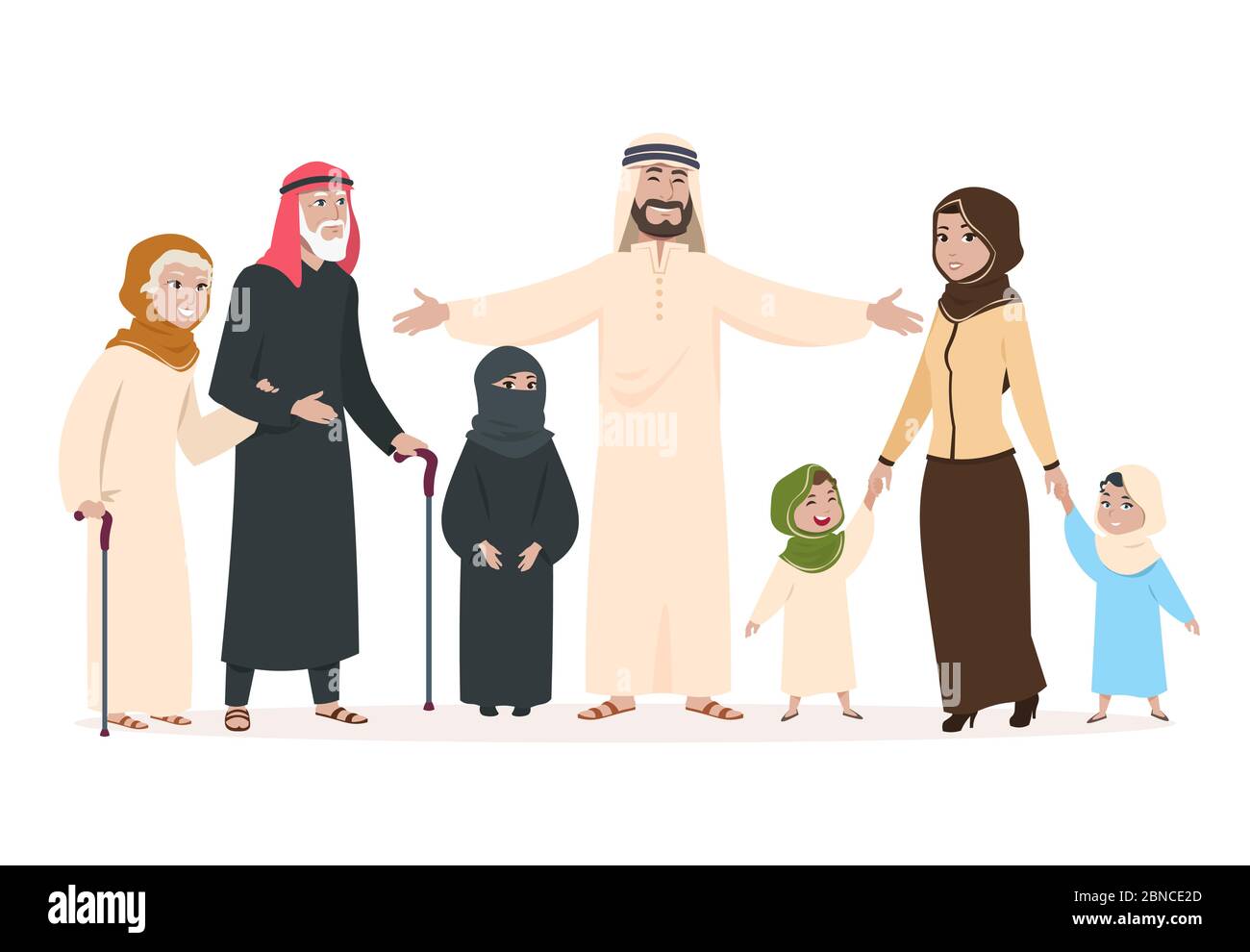 Muslim mother and child illustration hi-res stock photography and ...