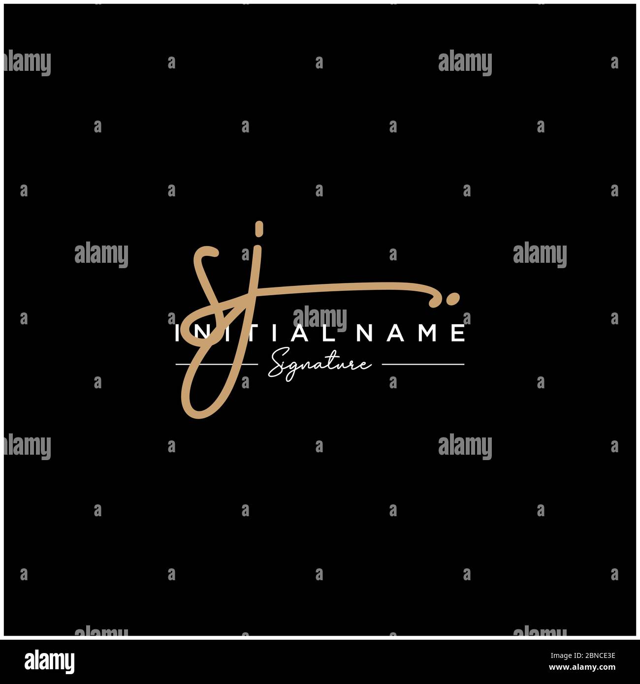 Letter sj vector vectors Stock Vector Images - Alamy