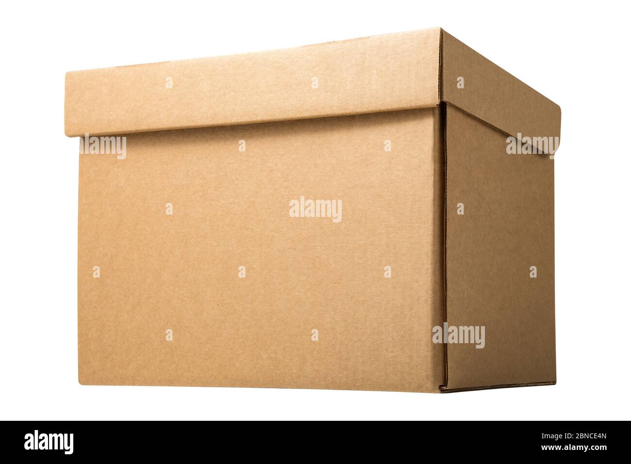 Cardboard archive storage box isolated on white Stock Photo - Alamy