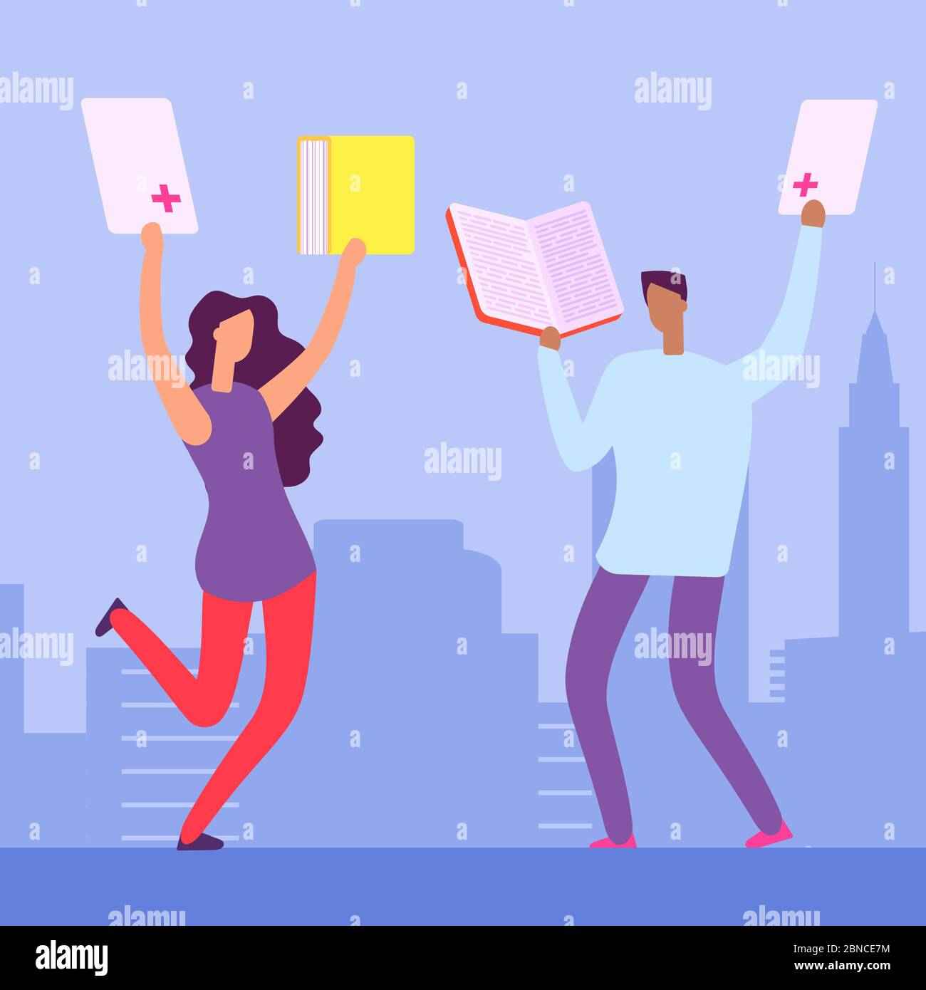 Teen exam result Stock Vector Images - Alamy