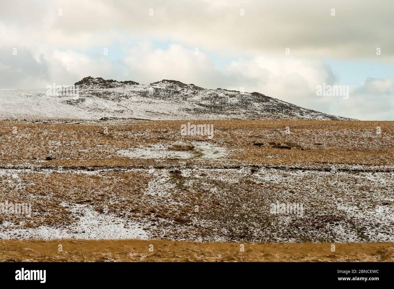 West Mill Tor, north Dartmoor winter moorland scenery, Dartmoor ...