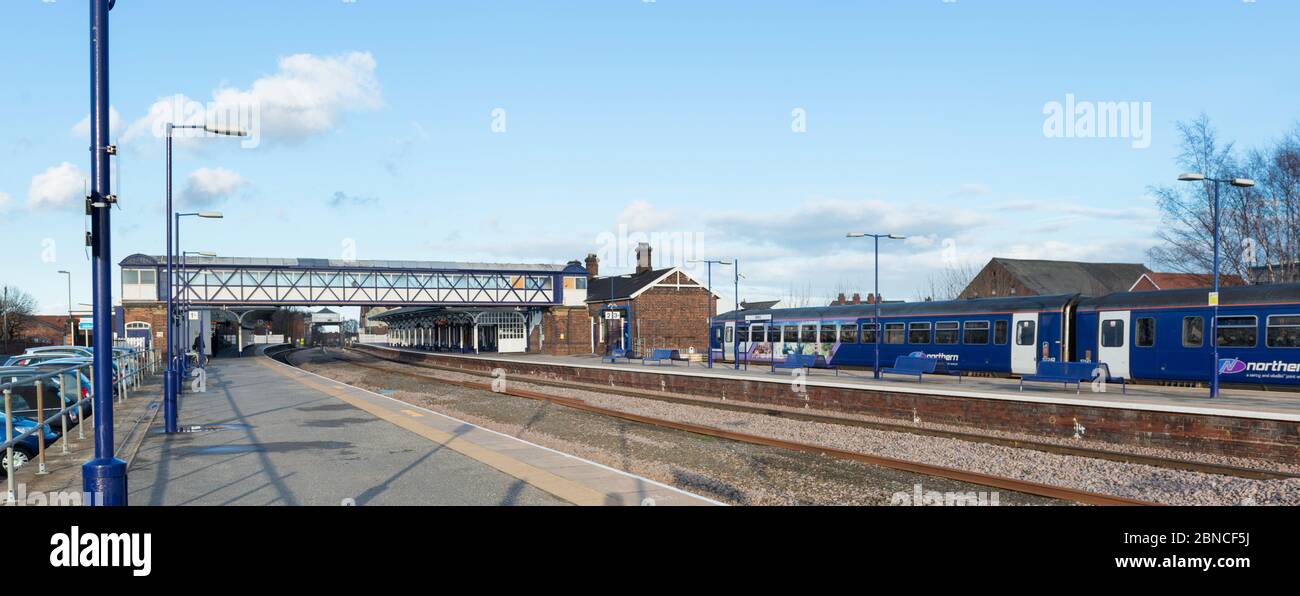 Panoramic view of Selby railway station, North Yorkshire, England Stock ...