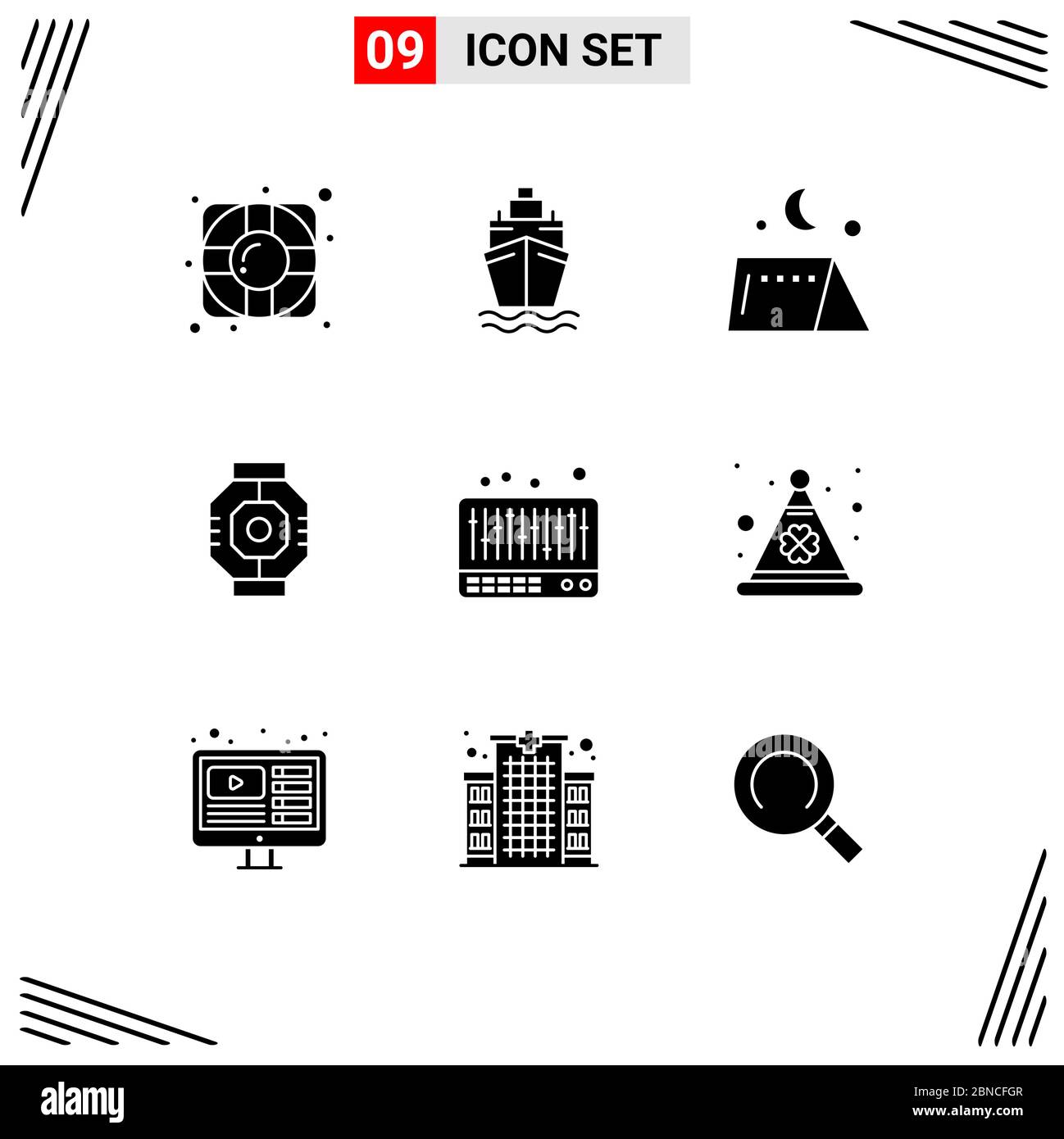 Pod camping Stock Vector Images - Alamy