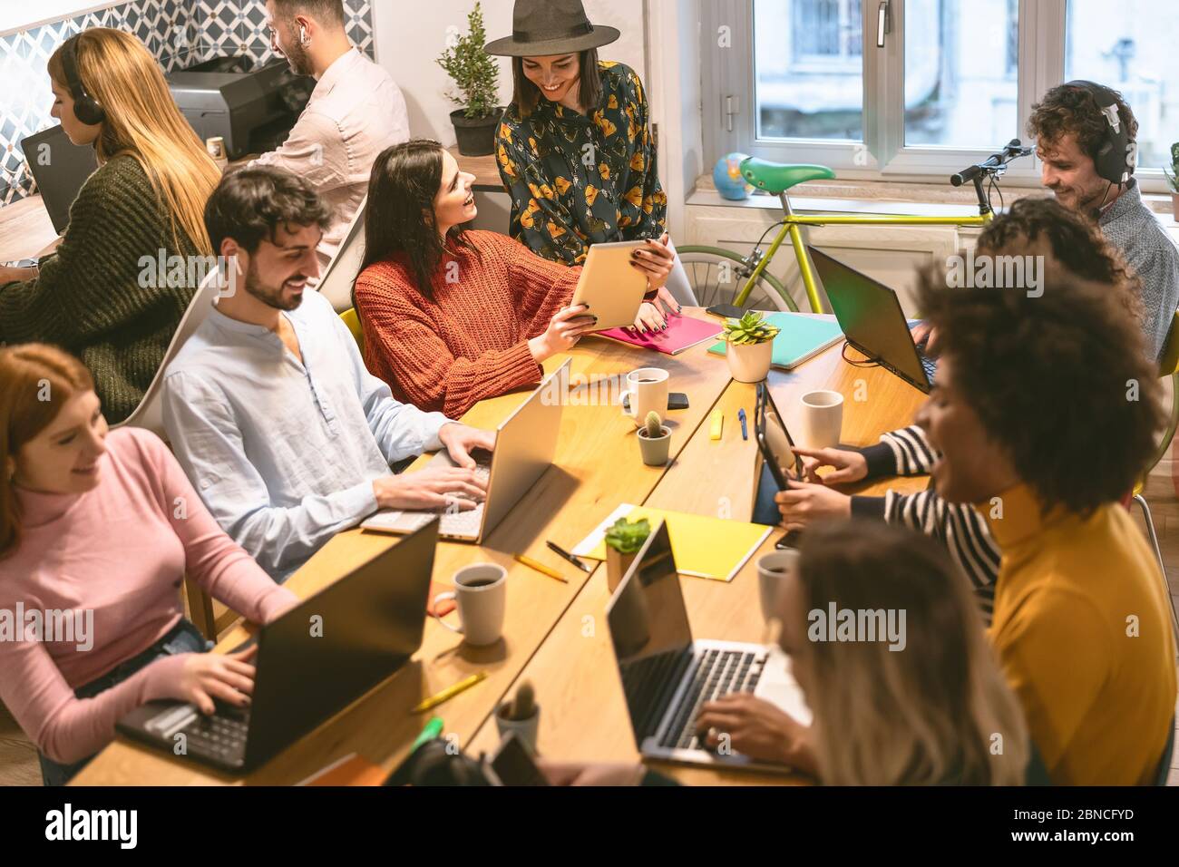 Young People Working In Office