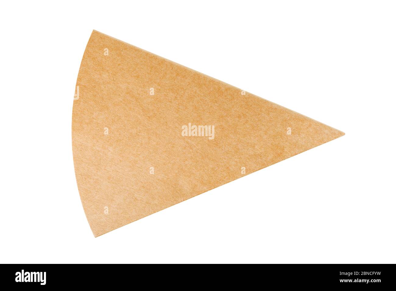 Triangle paper item isolated on white background Stock Photo - Alamy