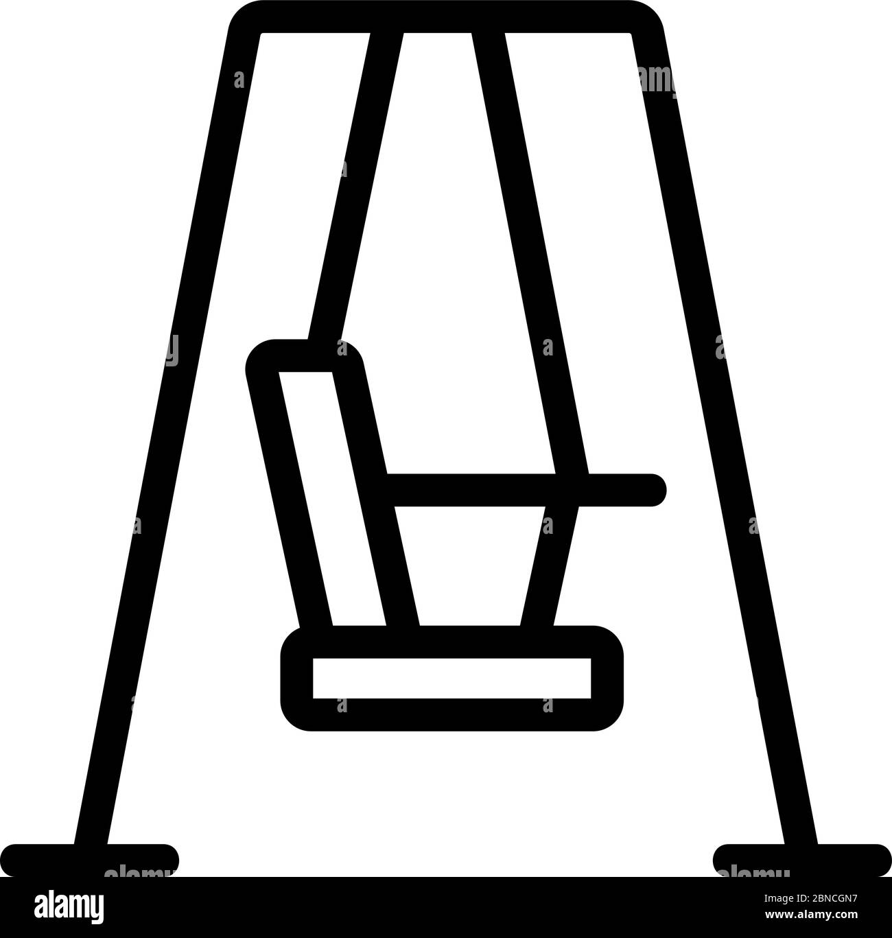 Swing set and side view Stock Vector Images - Alamy