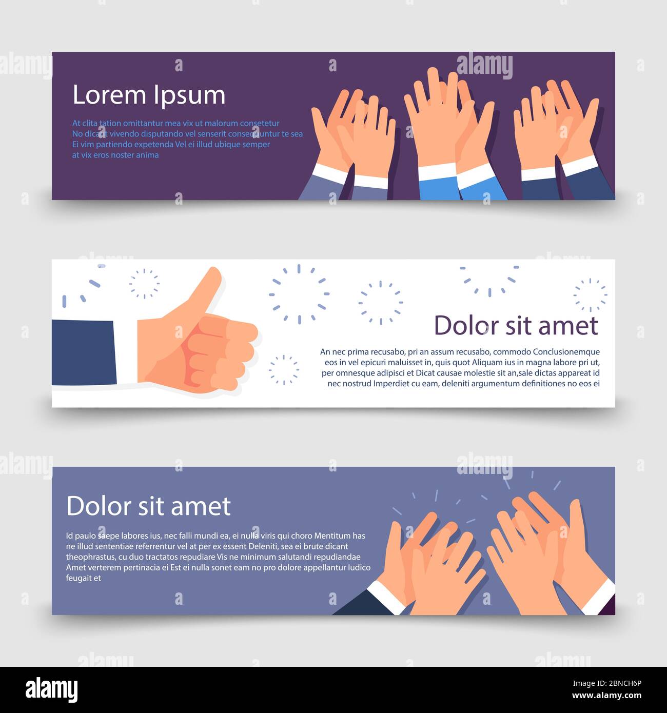 Applause icon clapping hands vector image Stock Vector Image & Art - Alamy