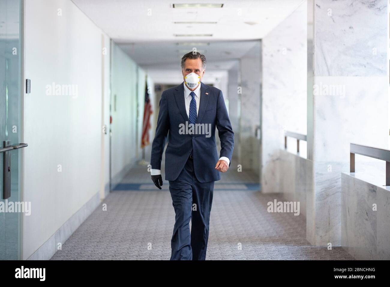 United States Senator Mitt Romney (Republican of Utah) walks to the GOP ...