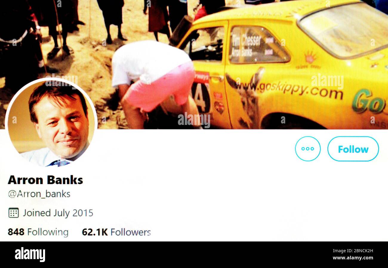 Political donor arron banks hi-res stock photography and images - Alamy