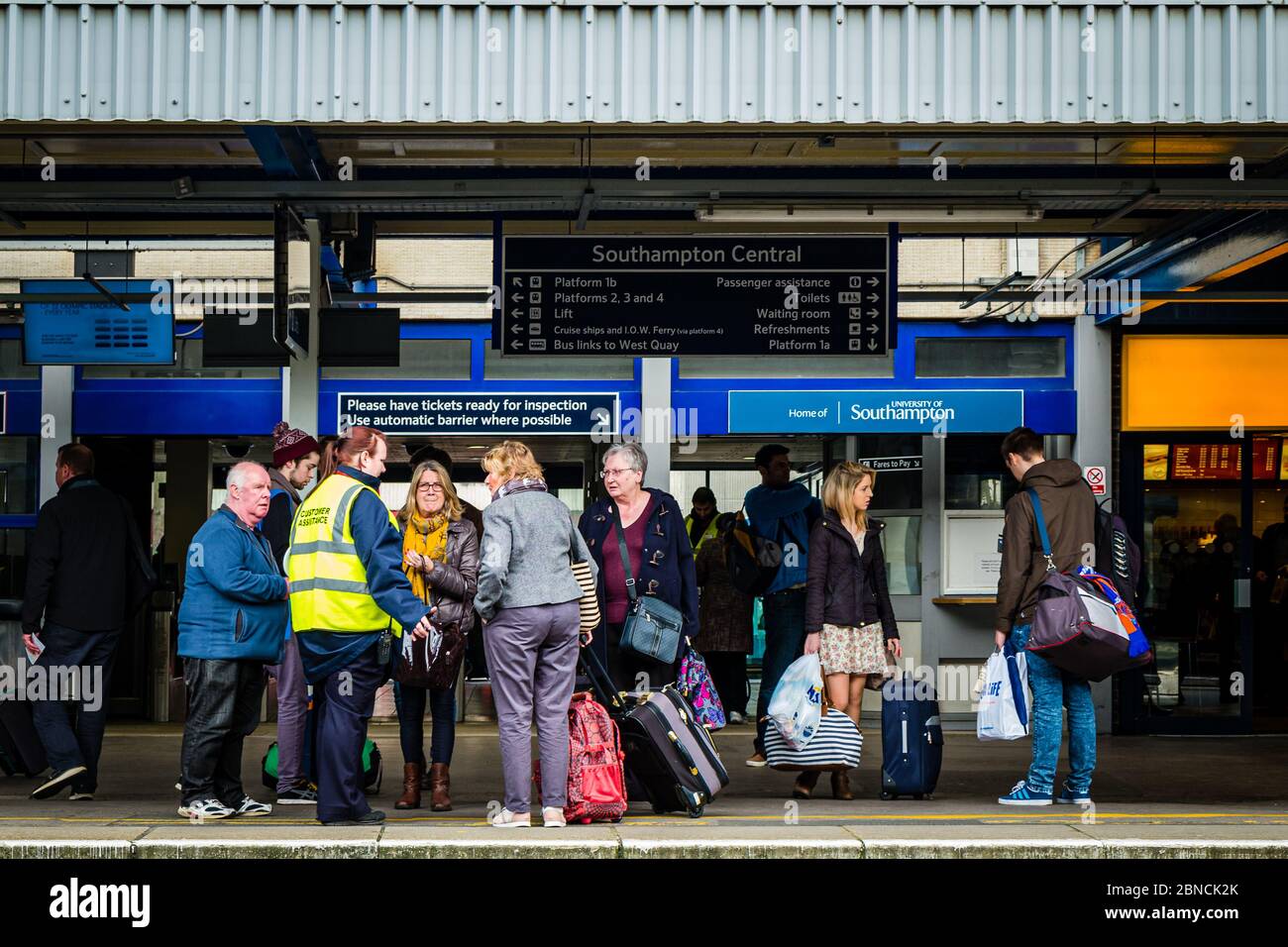 Passenger assistance railway station hi-res stock photography and ...