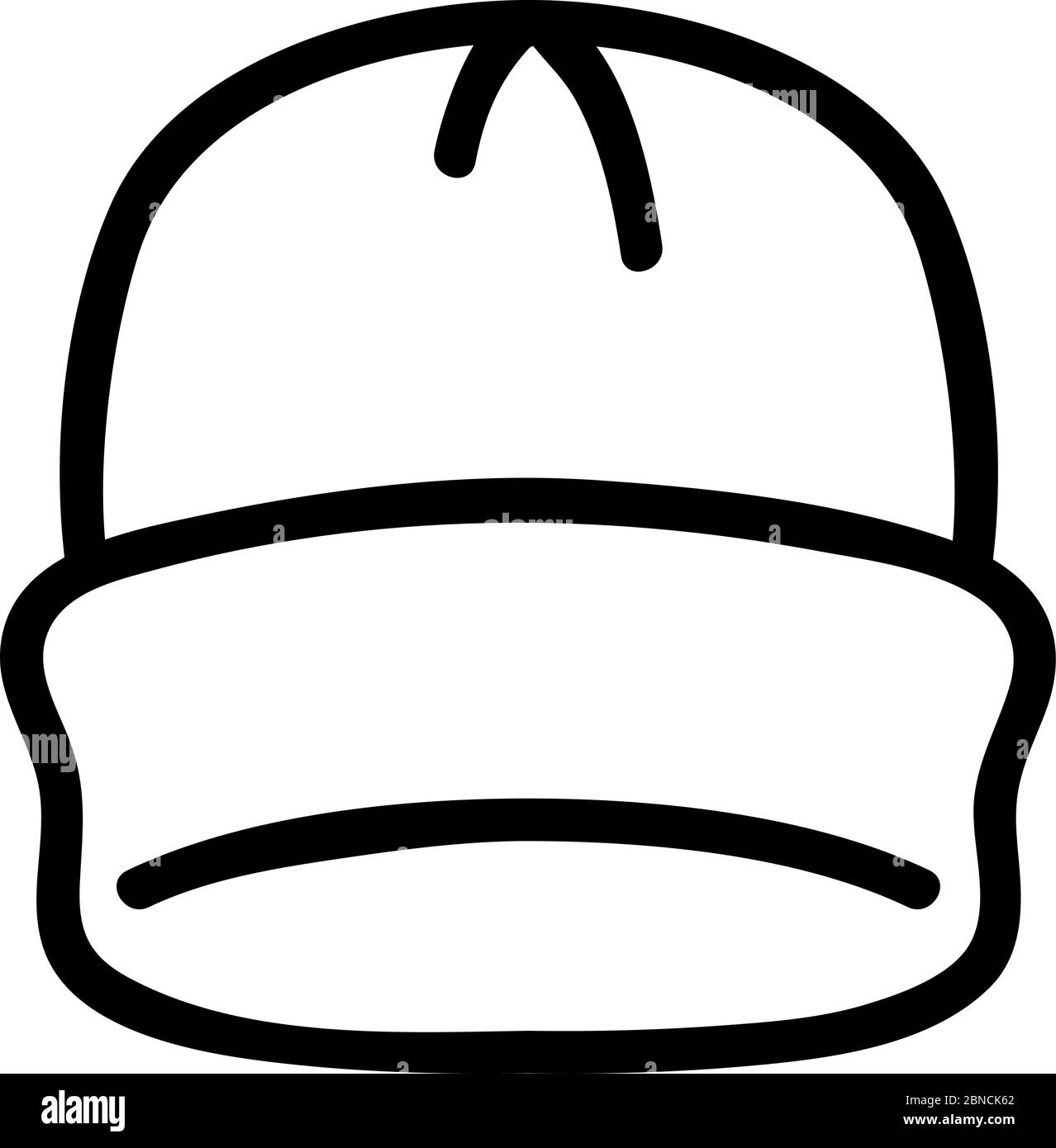 plain beanie with lapel icon vector outline illustration Stock Vector ...