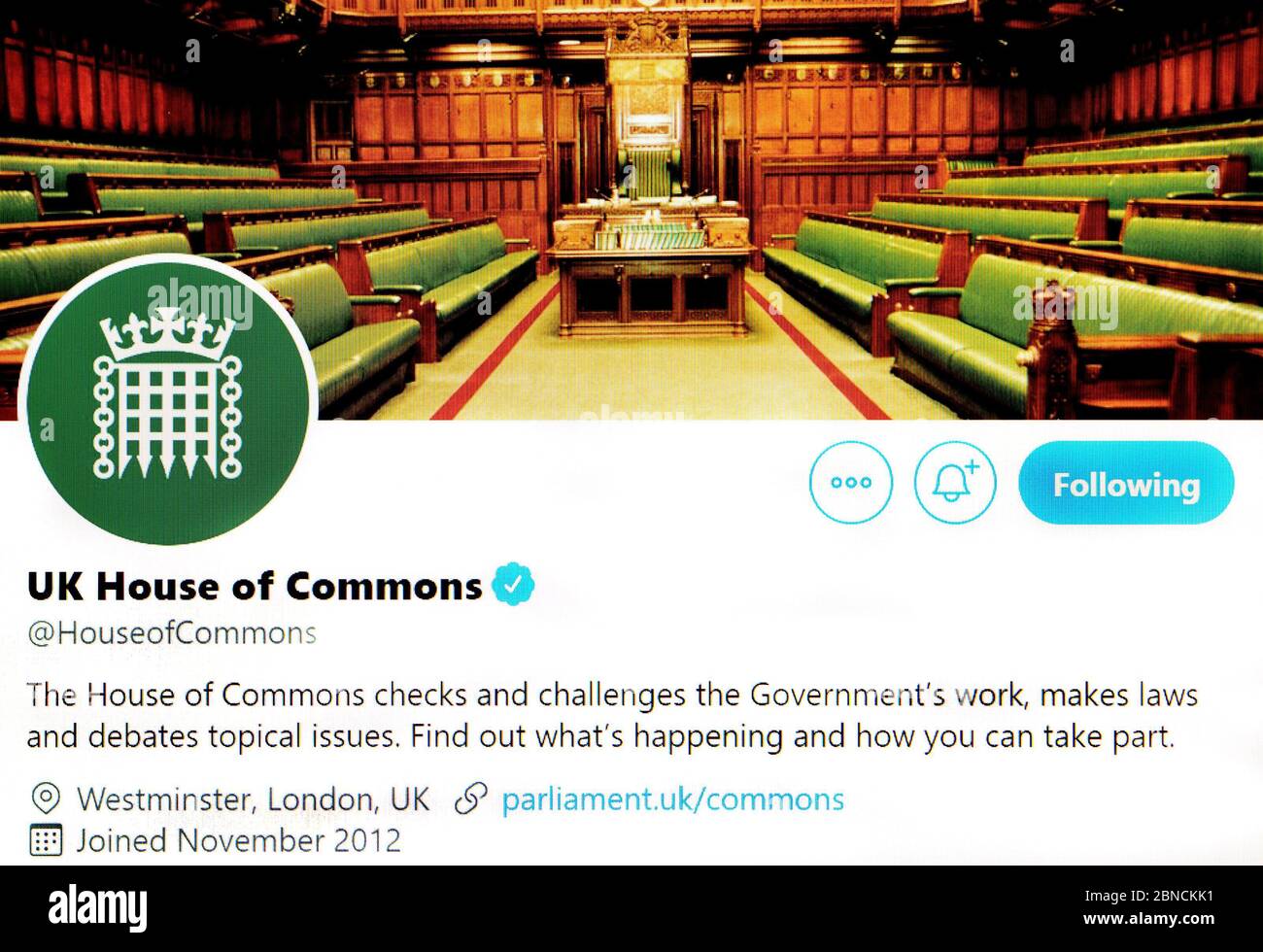 Houses of commons hi-res stock photography and images - Alamy