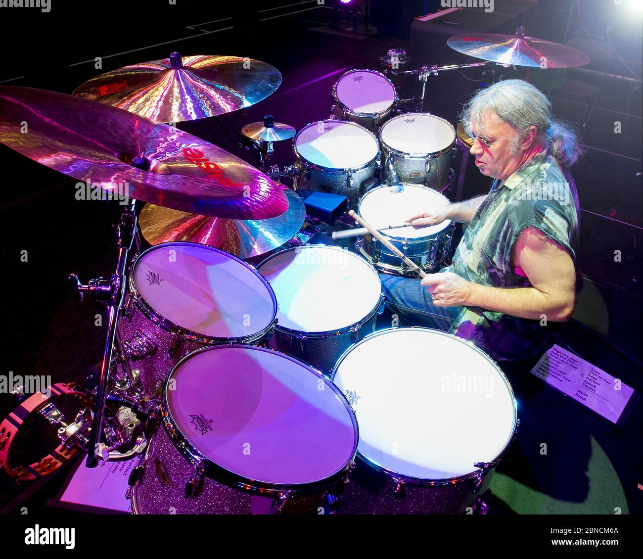 Drummer Ian Paice performs in concert with Deep Purple at the Hard Rock ...